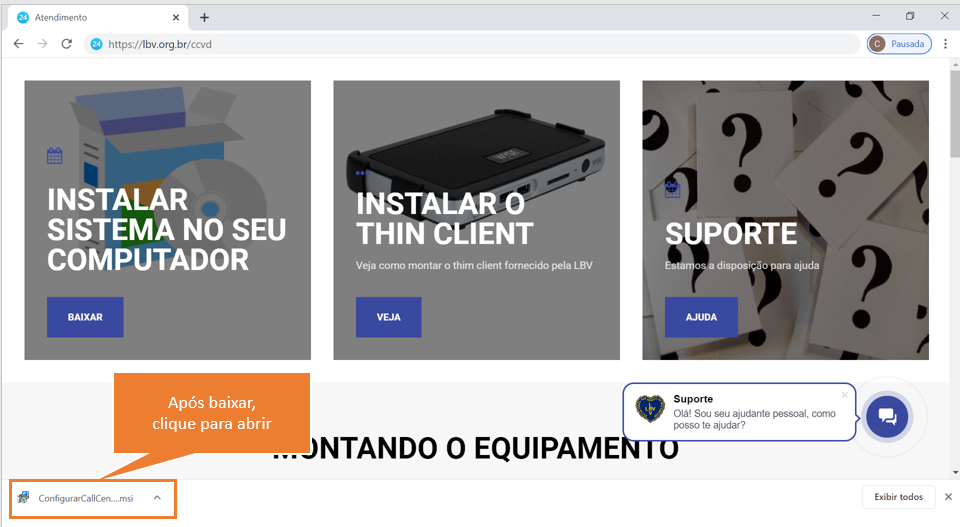 Instalação do Sistema