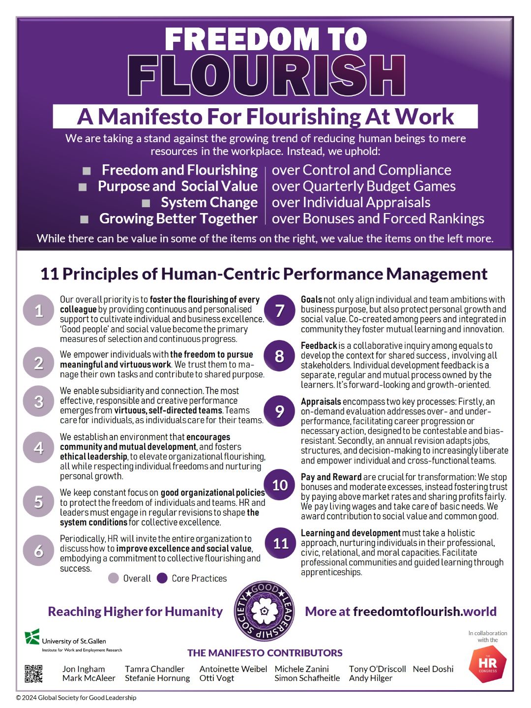 Freedom to Flourish - The HR Manifesto for Flourishing at Work