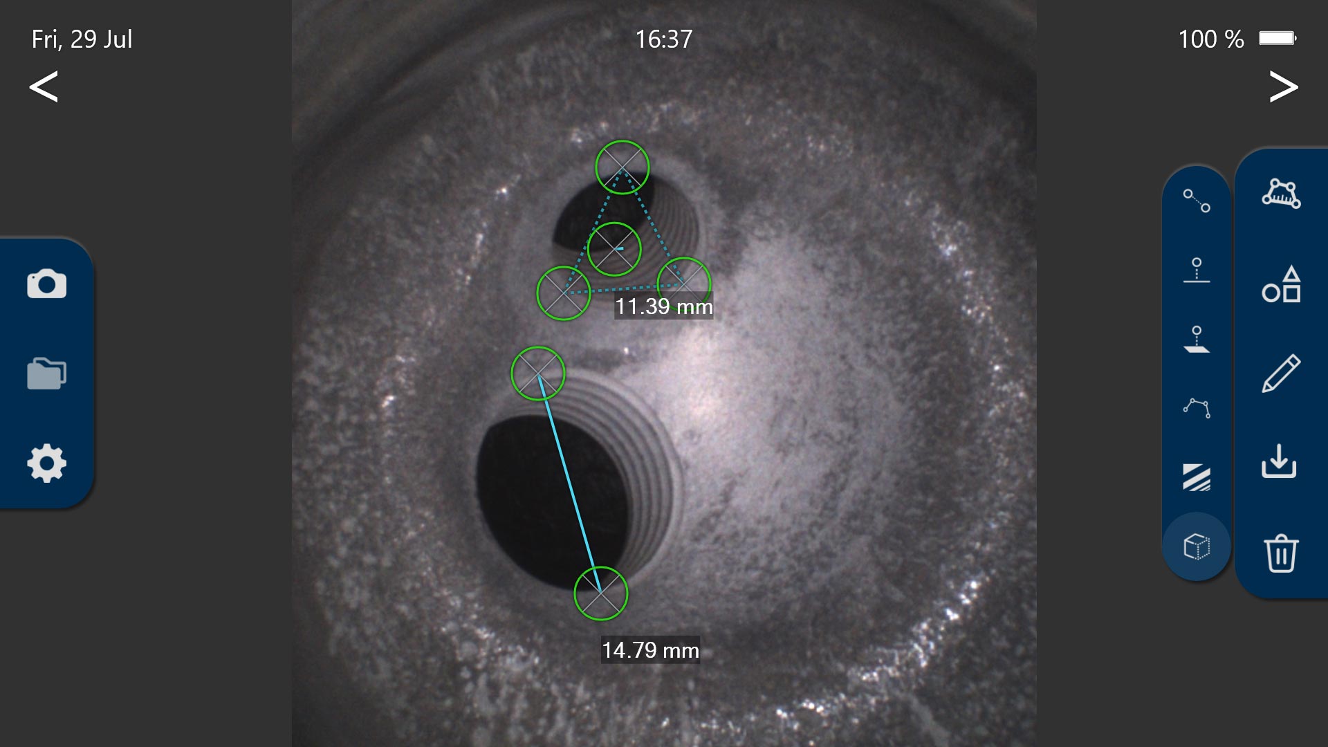 3D Stereo Measurement Video Borescope iX3D, Stereo Videoscope with 3D ...