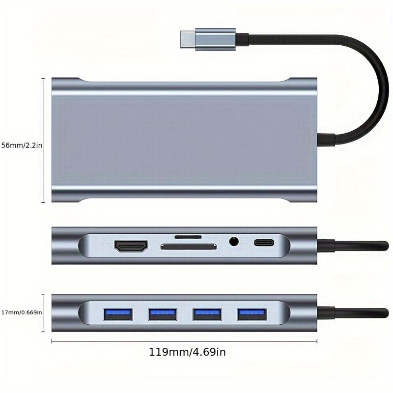 11in1 Usb C Hub Docking Station